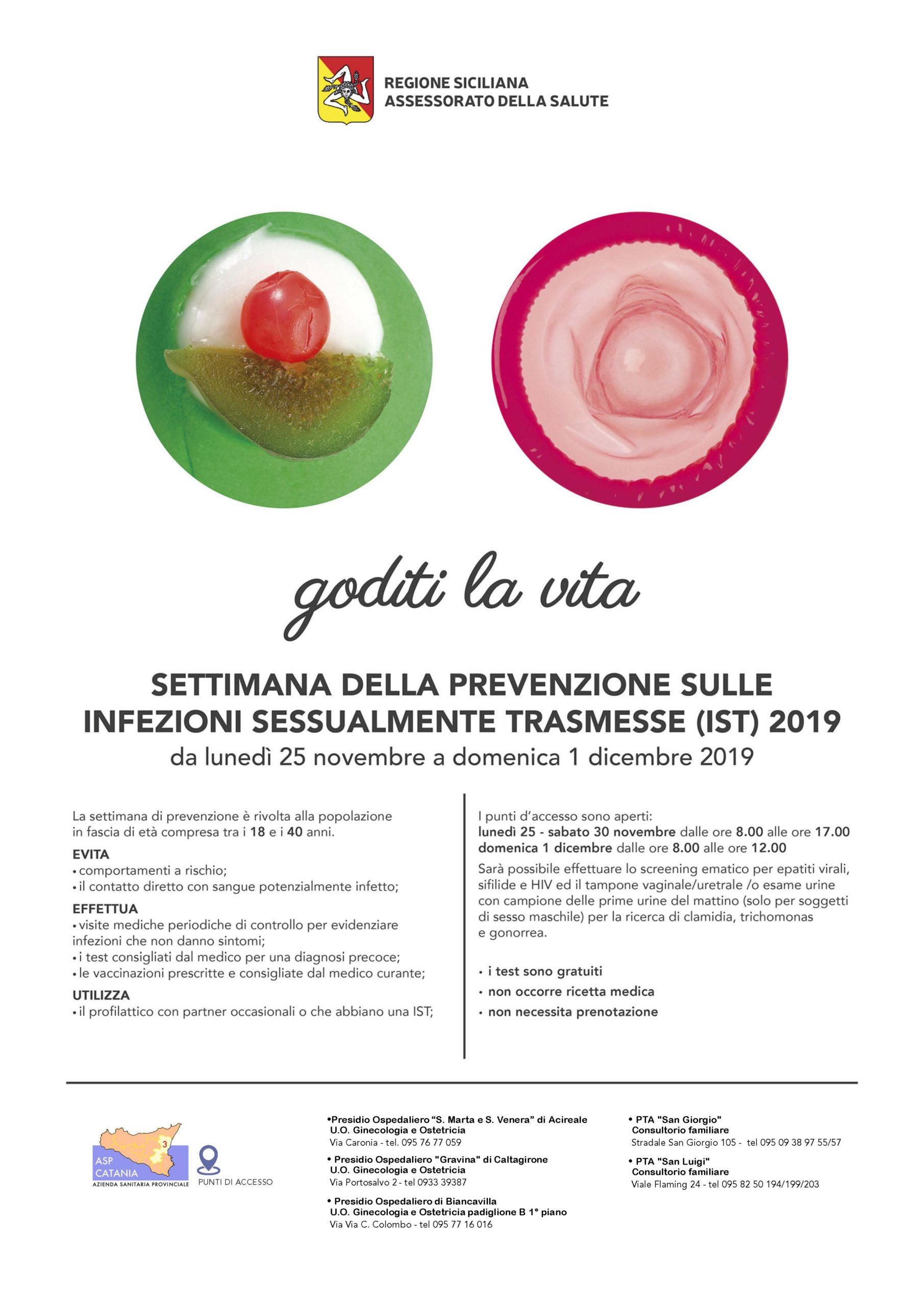 Settimana di prevenzione delle malattie sessuali - Catania Medica